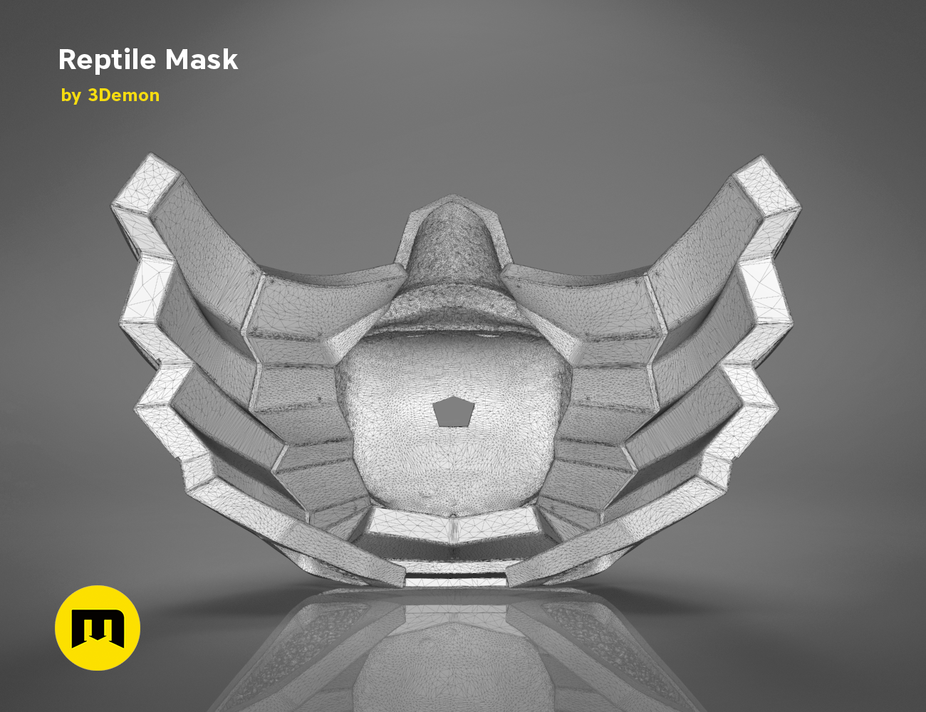 🥷 Reptile's Mask・ STL File for ・Cults