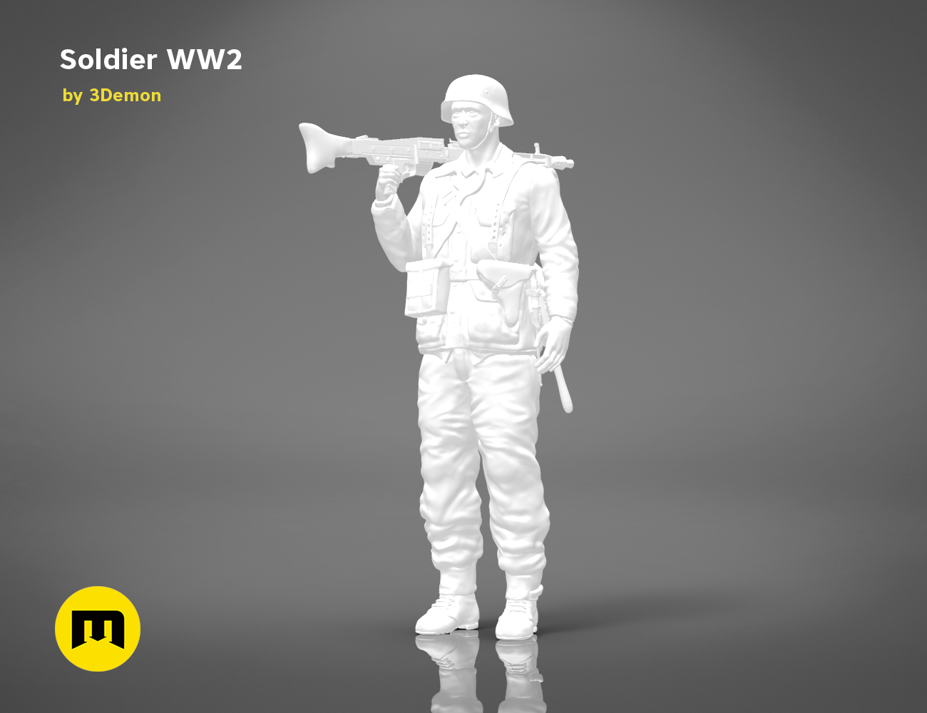 STL file Soldier of World War 2 – FIGURE 3D MODEL 🫡 ・3D printing design ...