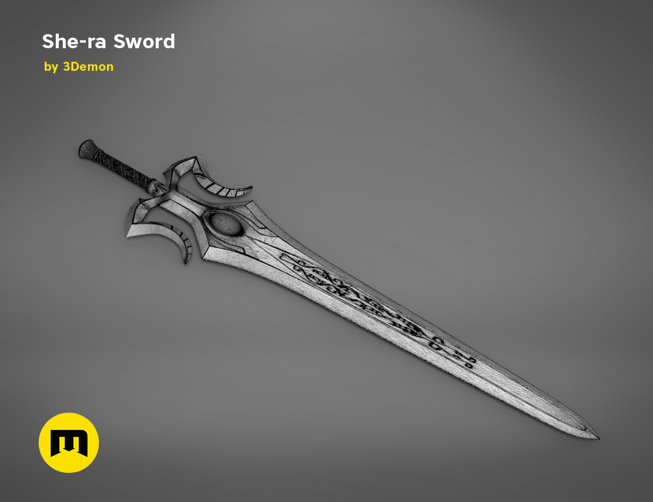 🗡️ She-Ra Sword of Protection・ 3D File for ・Cults