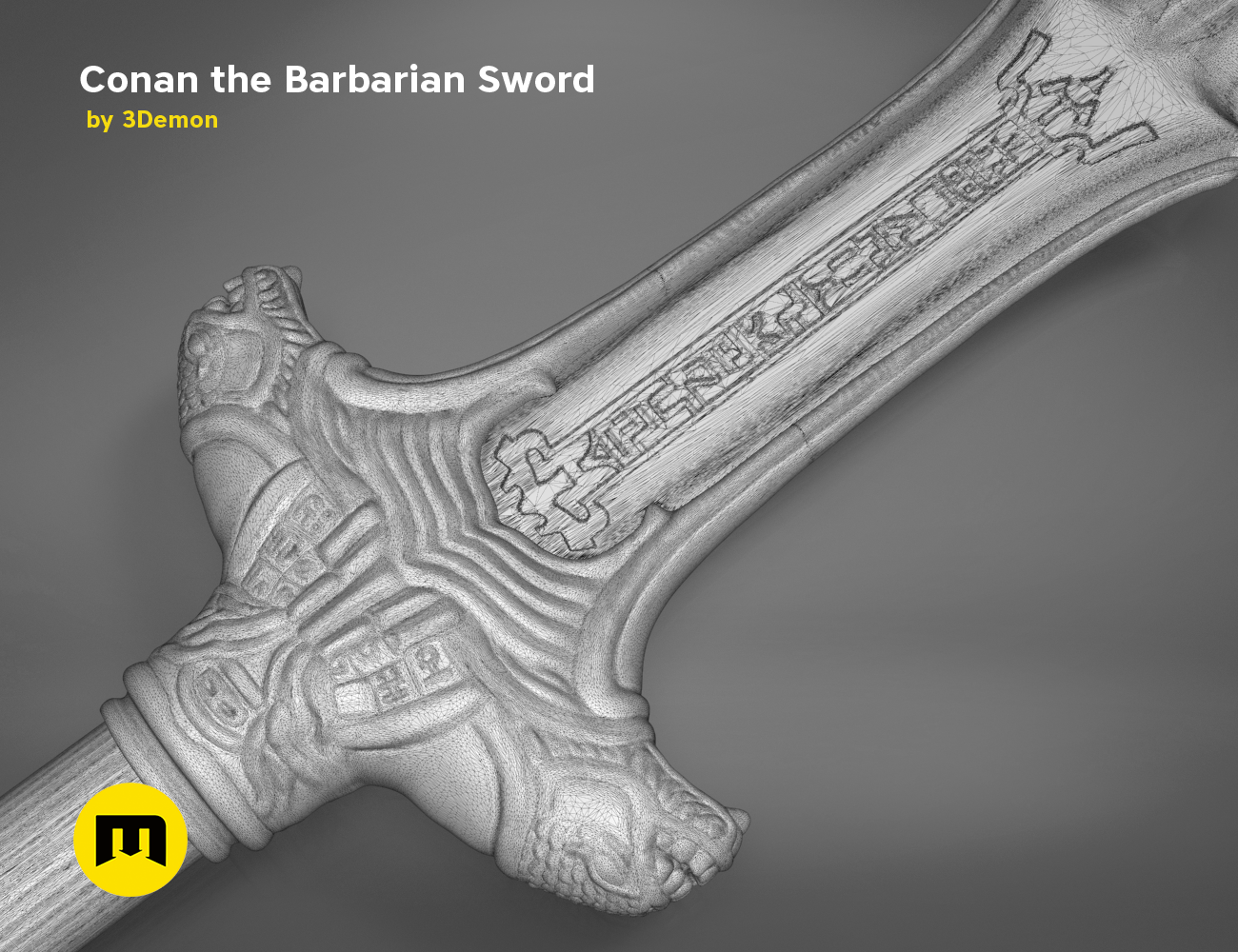 🗡️ Conan the Barbarian Sword・ 3D File for ・Cults
