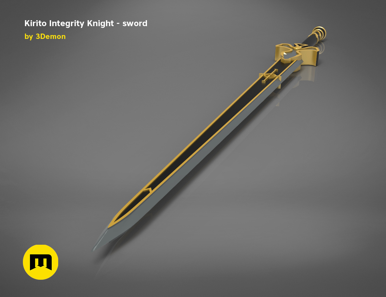 3D file Kirito’s Sword - Integrity Knight 🗡️ ・3D print model to ...