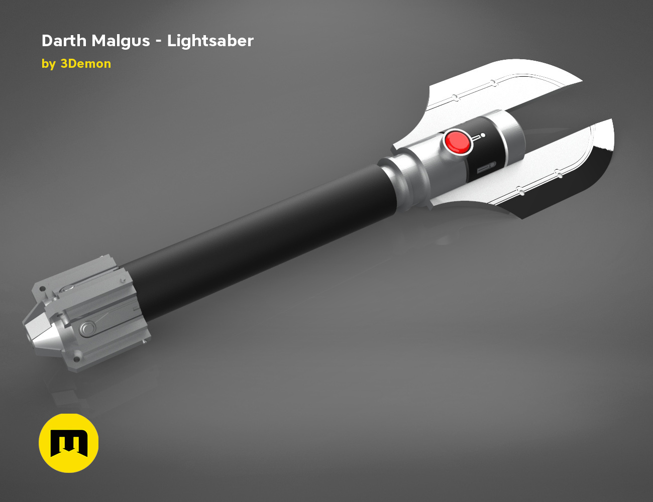 🎬 Darth Malgus's lightsaber・ 3D File for ・Cults