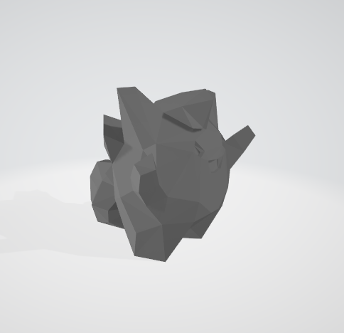 STL file Clefairy Low Poly Pokemon 🐉 (3MF)・Template to download and 3D ...