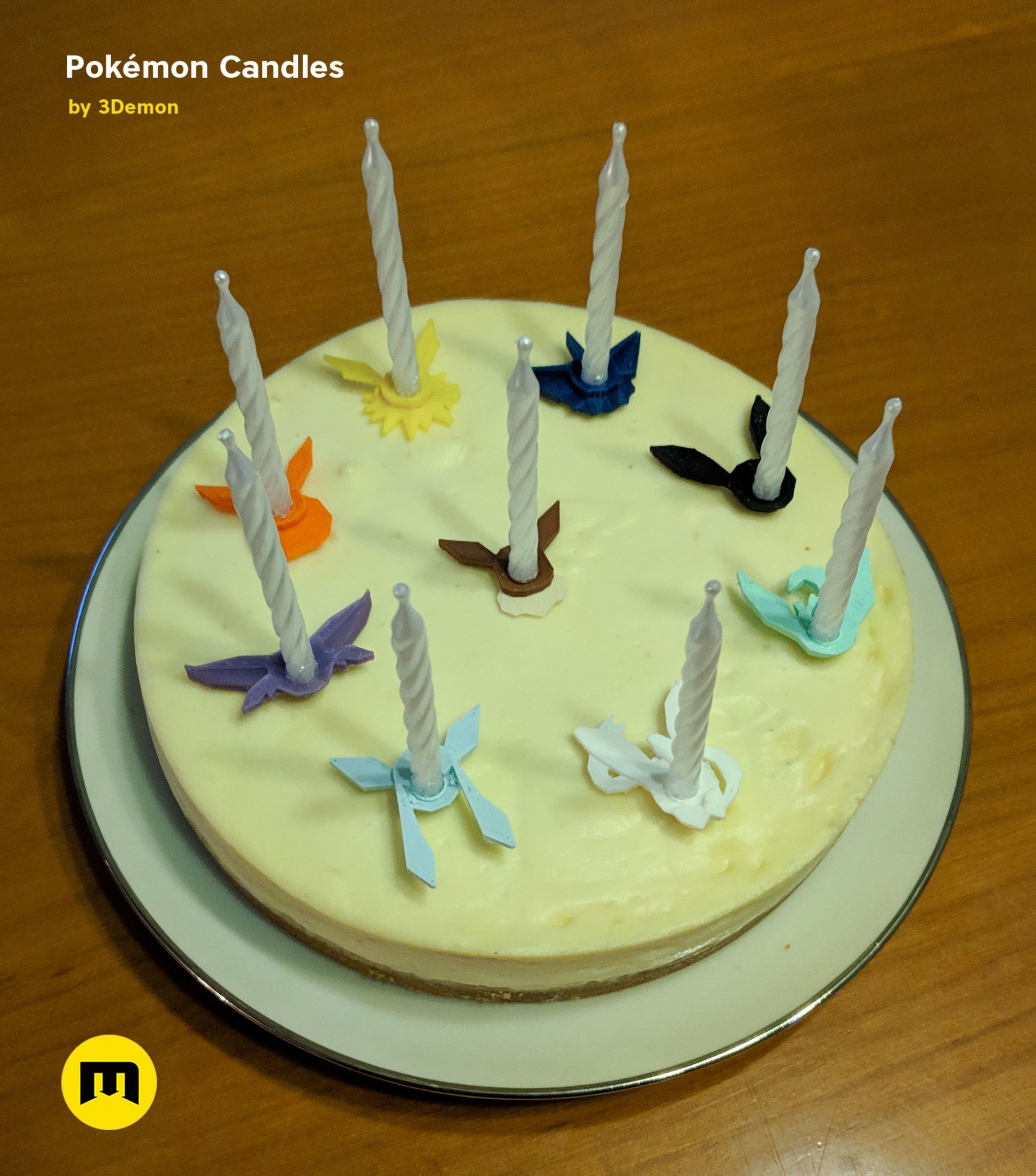 3D file Pokemon Birthday Candles Eeveelutions and Pikachu 🐉 ・3D ...