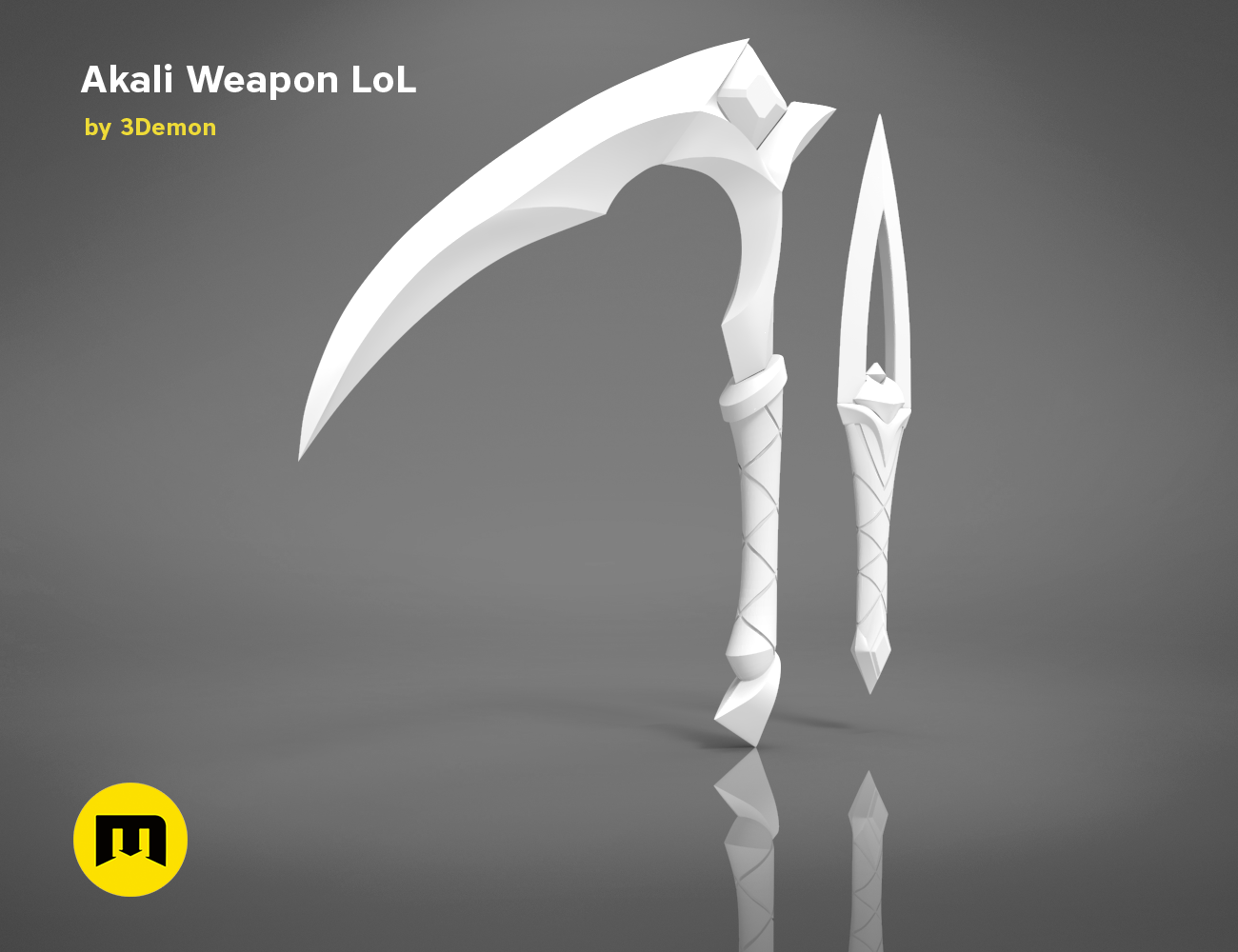🥷 Akali Weapon’s-3D PRINT MODEL・ STL File for 3D printing・Cults