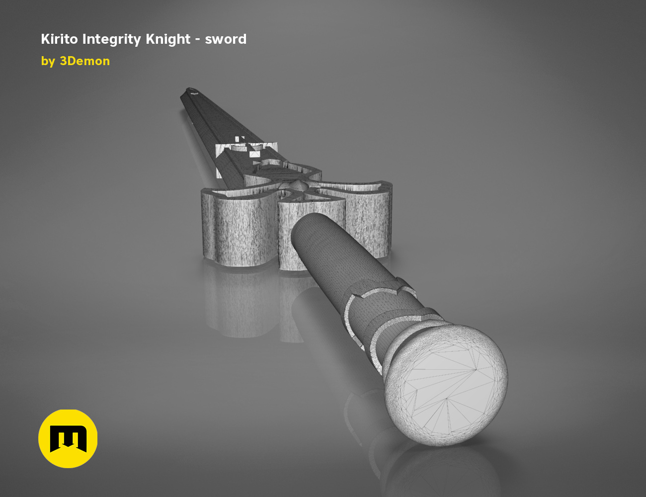 3D file Kirito’s Sword - Integrity Knight 🗡️ ・3D print model to ...