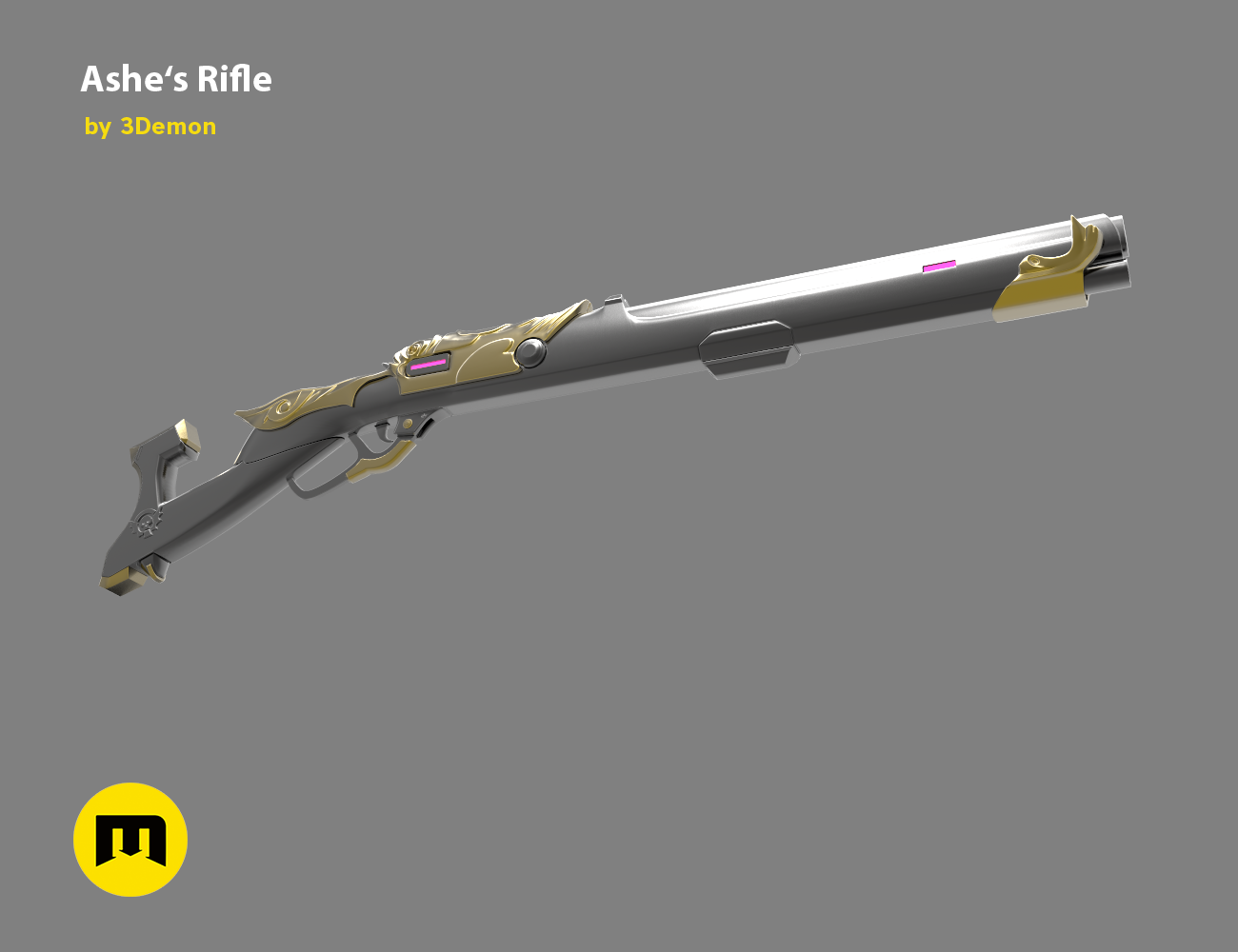 ♀️ Ashe’s rifle from overwatch・ STL File for ・Cults