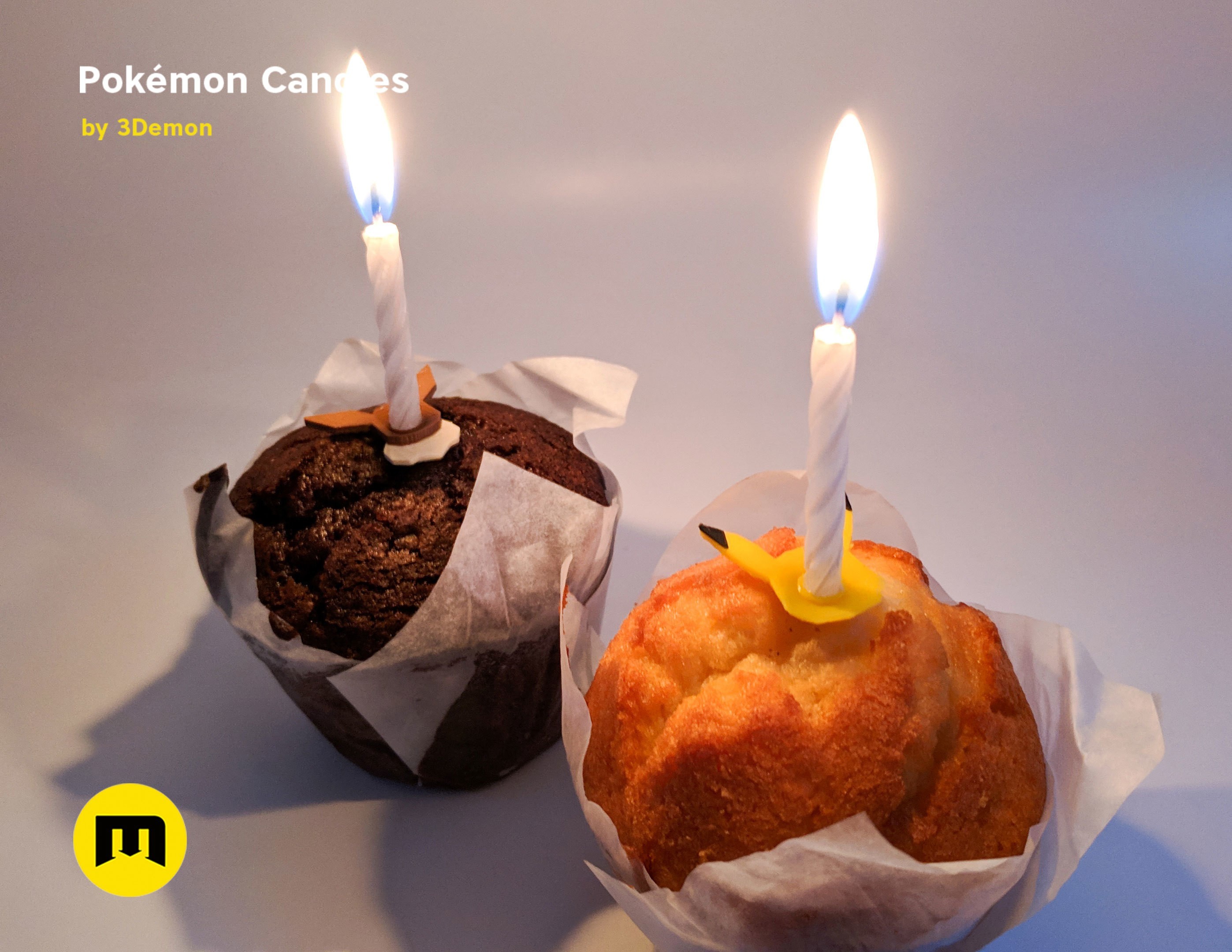 3D file Pokemon Birthday Candles Eeveelutions and Pikachu 🐉 ・3D ...