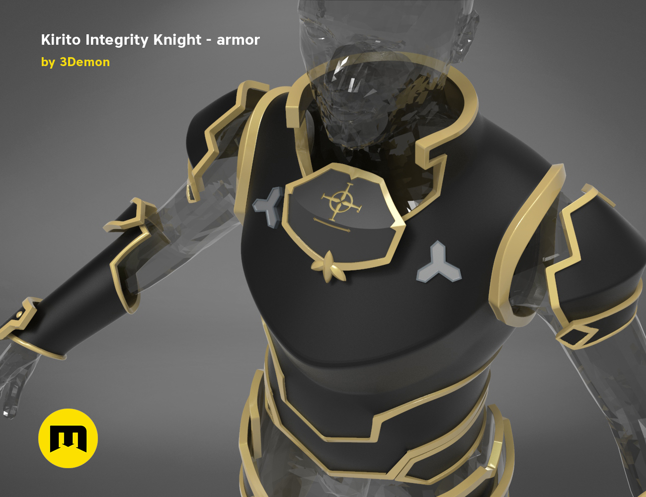 3D file Kirito’s full size armor - Integrity Knight 🎬 ・3D print model ...