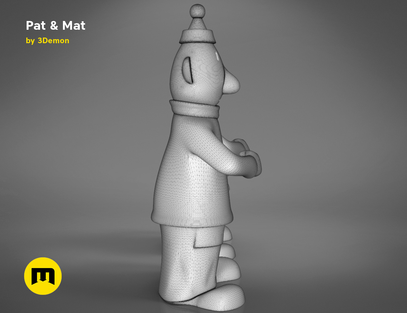 STL file Pat and Man figures 👨 (OBJ)・3D printer design to download・Cults