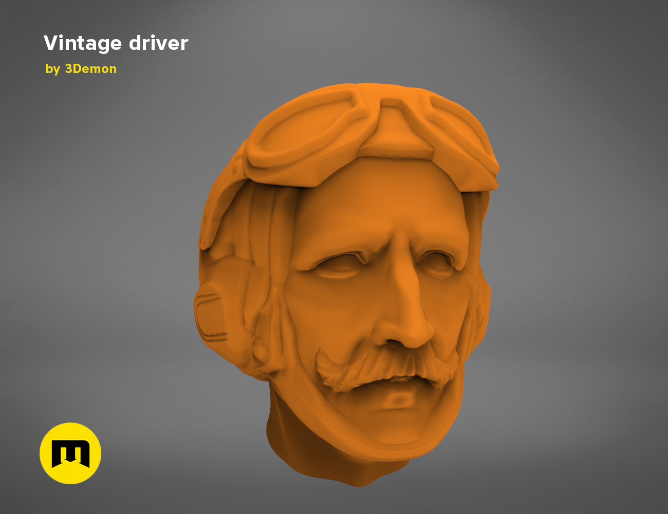 🚗 Vintage driver・ STL File for 3D printing・Cults