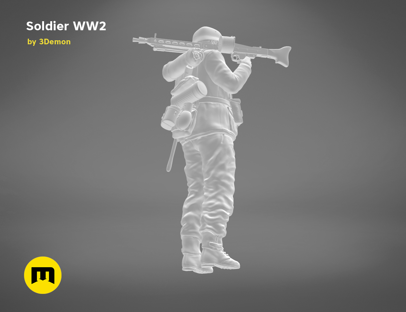 STL file Soldier of World War 2 – FIGURE 3D MODEL 🫡 ・3D printing design ...