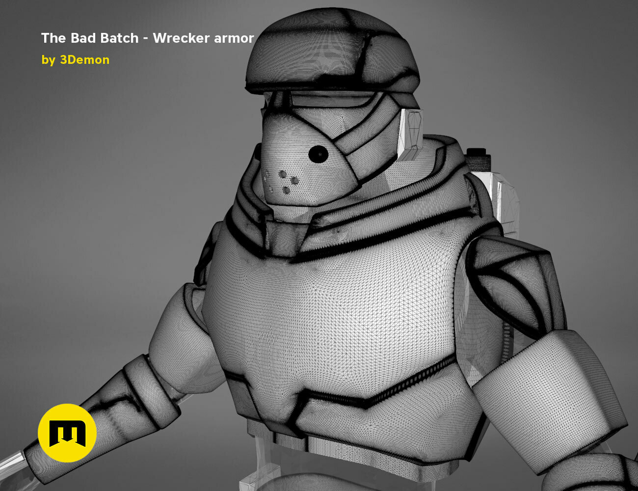 3D file The Bad Batch Wrecker armor 🎬 ・3D printable model to download・Cults