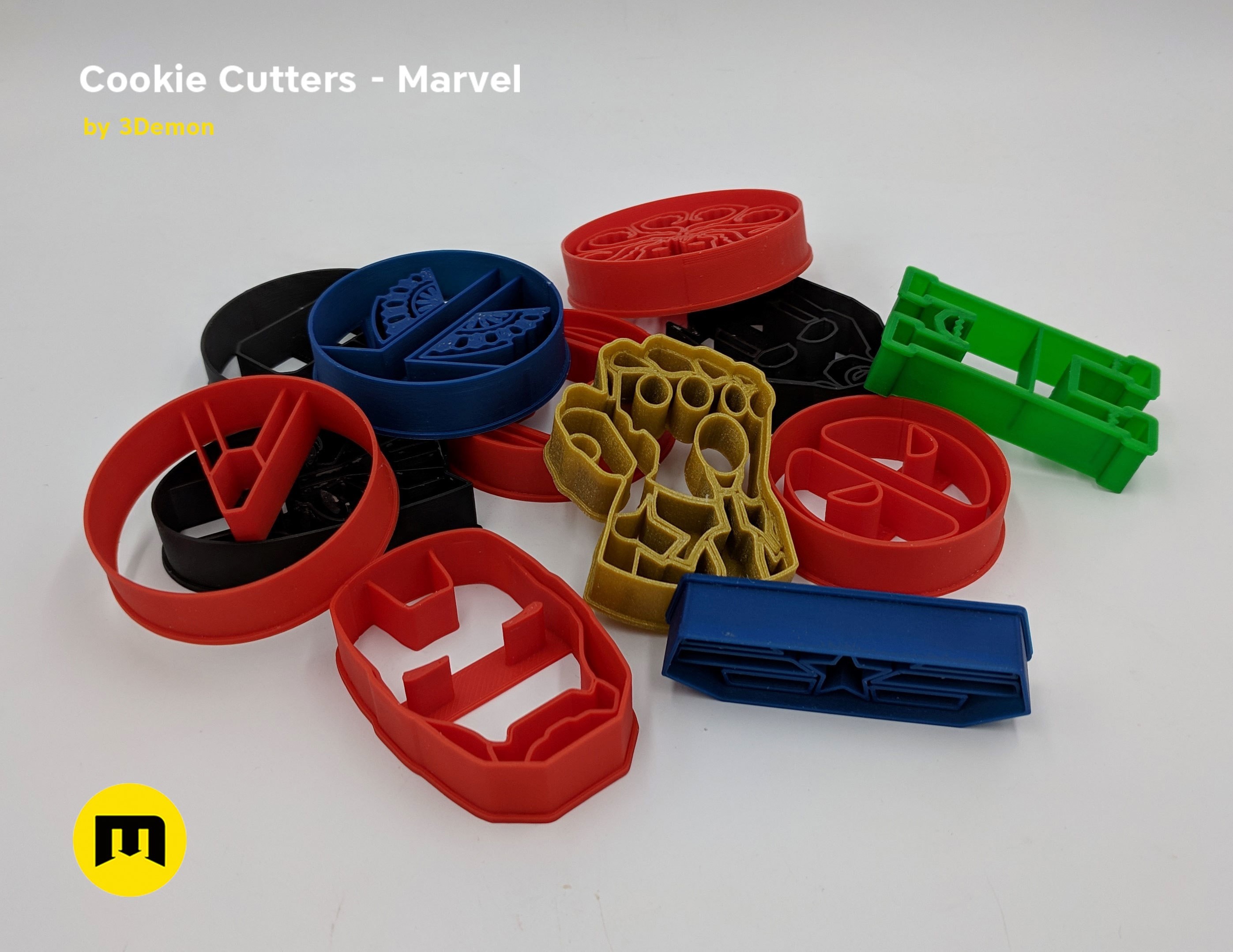 3D file Marvel Cookie Cutters set 🍪 ・3D printer model to download・Cults
