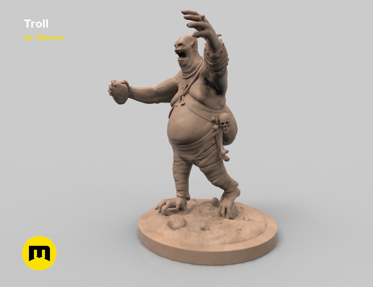 arquivo STL Figura de troll 🧌 (OBJ)・design para impressora 3D para ...