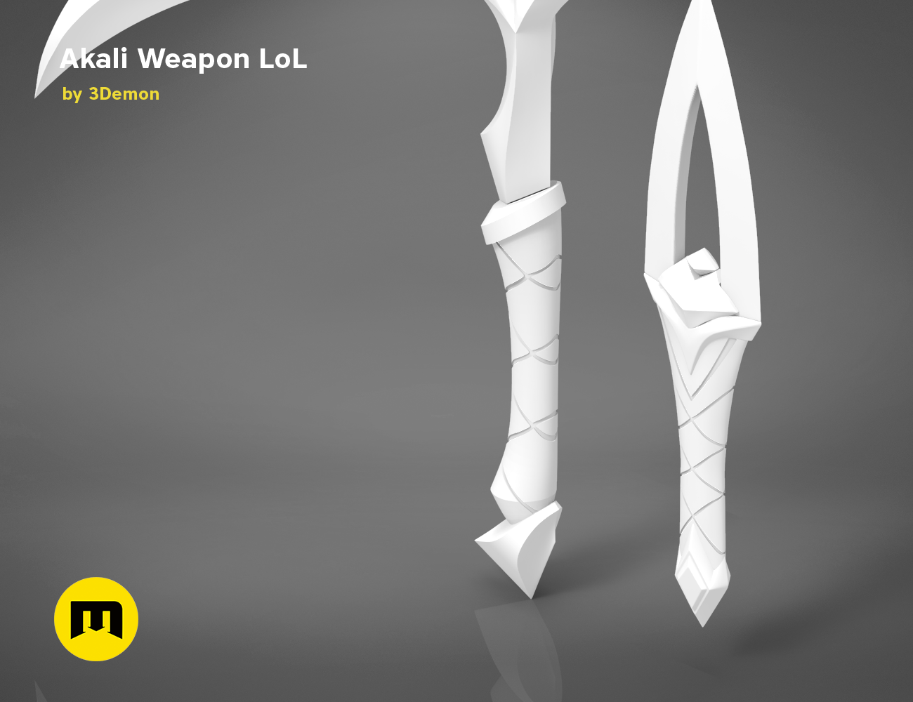 🥷 Akali Weapon’s-3D PRINT MODEL・ STL File for 3D printing・Cults