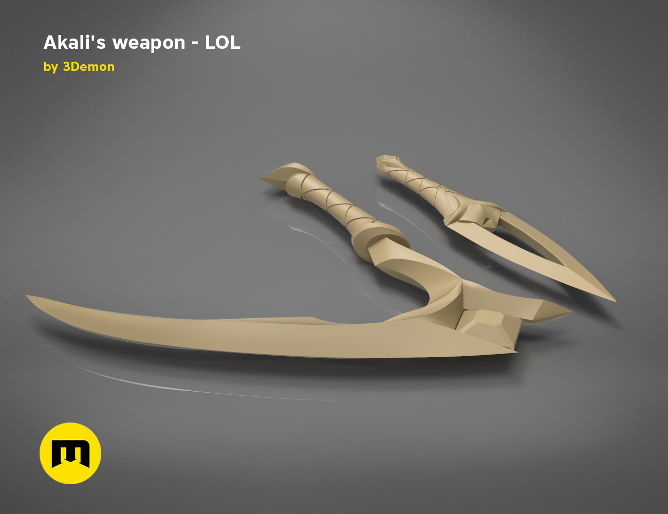 🔫 KDA Akali’s Weapons – League of Legends・ STL File for 3D printing・Cults