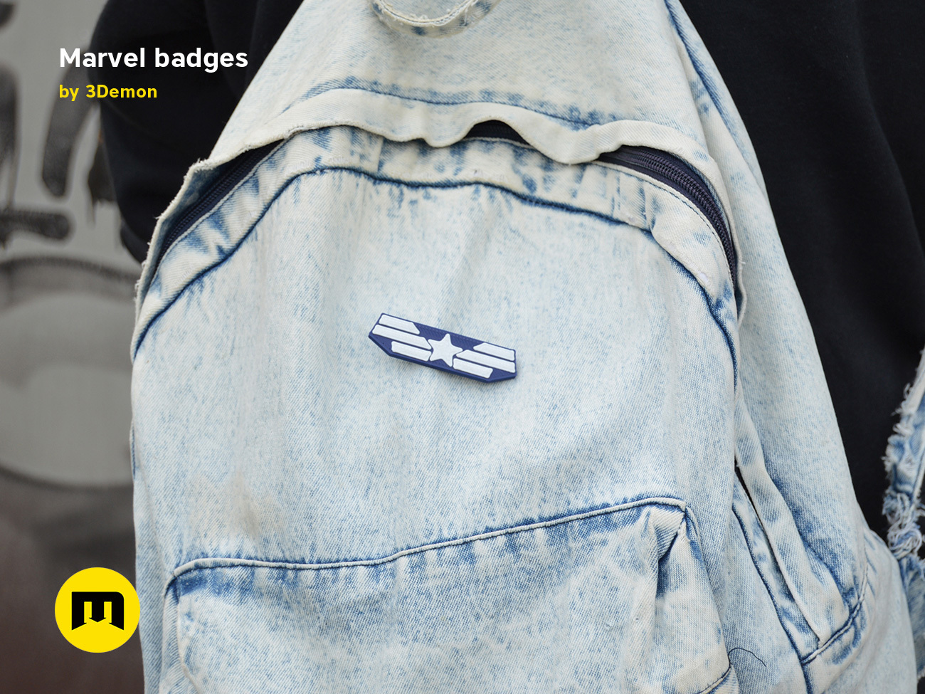 Archivo 3D Insignias Marvel Impresión simple en color 🎨 ・Objeto para ...