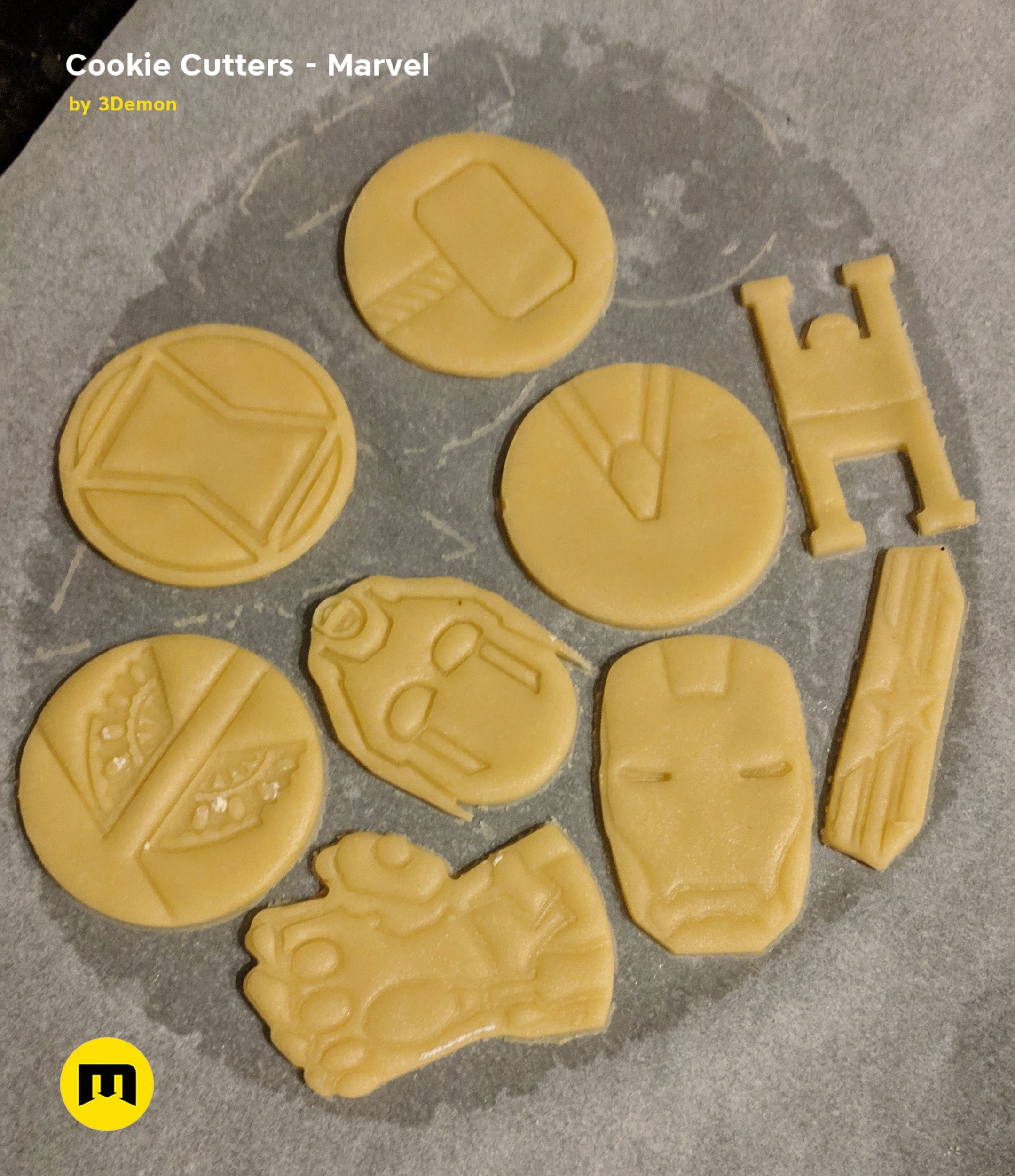 3D file Marvel Cookie Cutters set 🍪 ・3D printer model to download・Cults