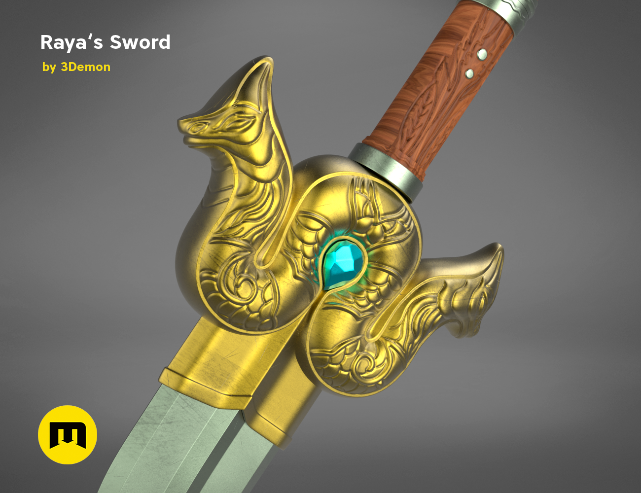 🗡️ Raya's Sword・ STL File for 3D printing・Cults