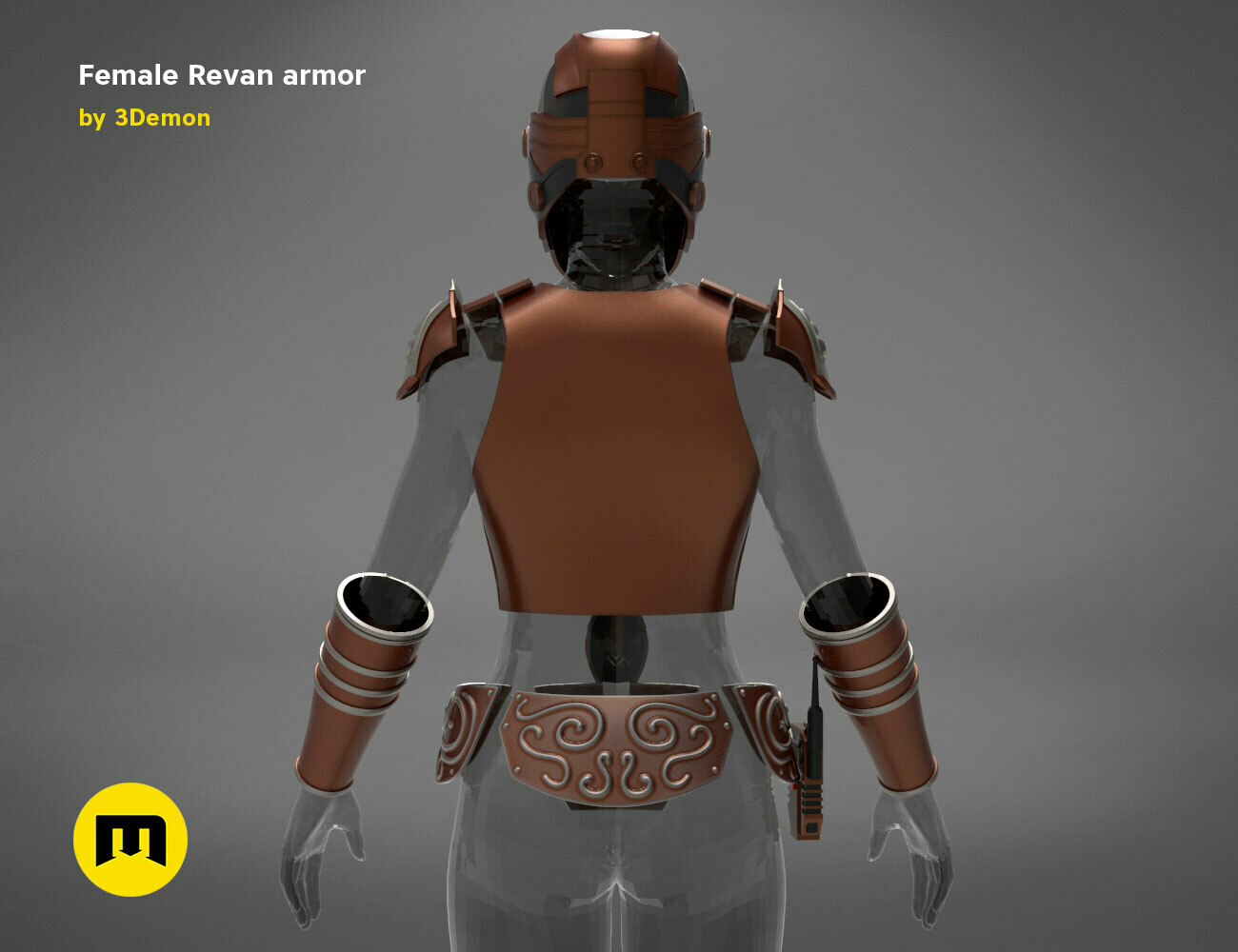 3D file Revan Female Armor ♀️ ・3D printer model to download・Cults