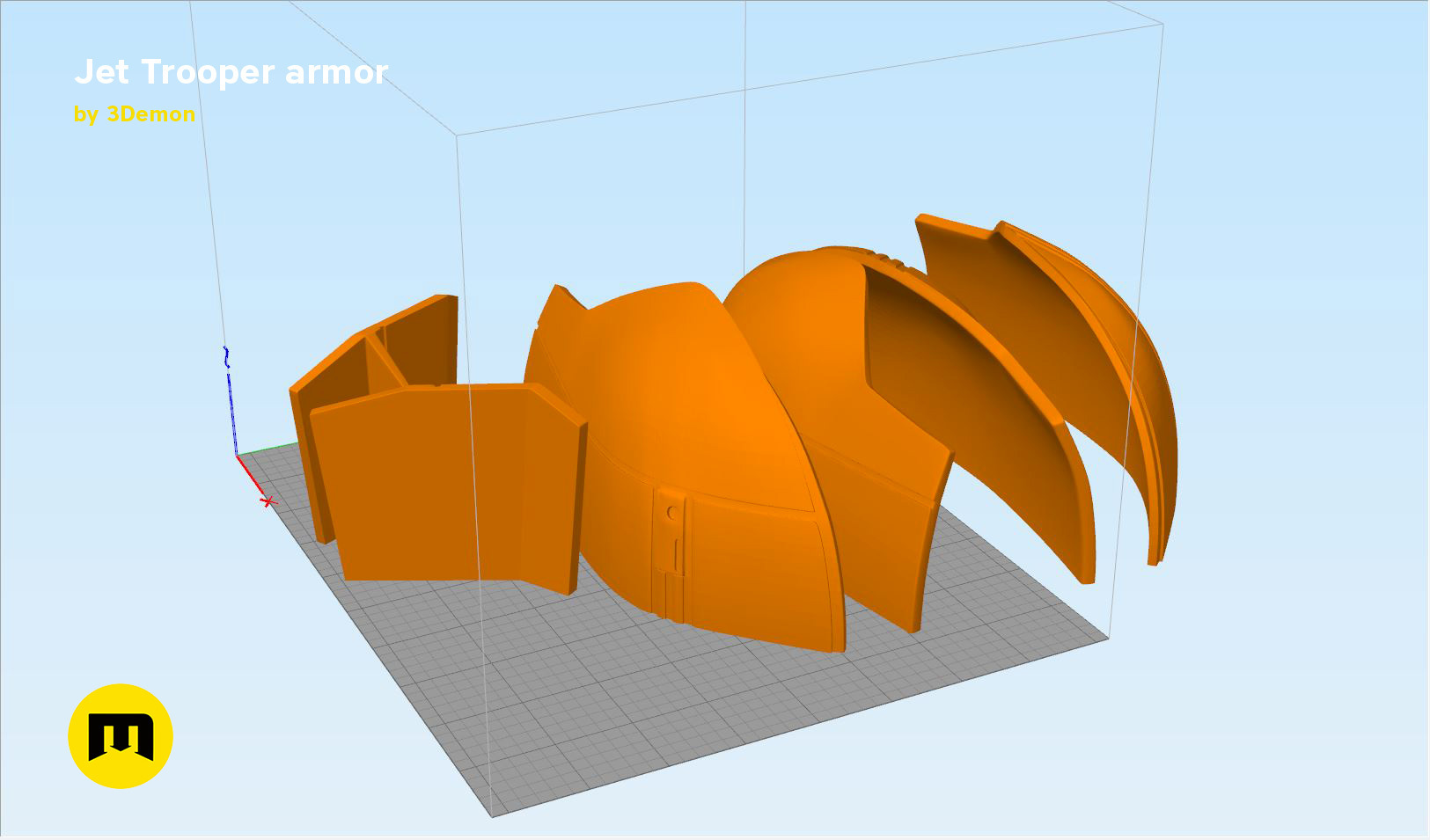 3D file Jet Trooper full size armor 🫡 ・3D printing idea to download・Cults