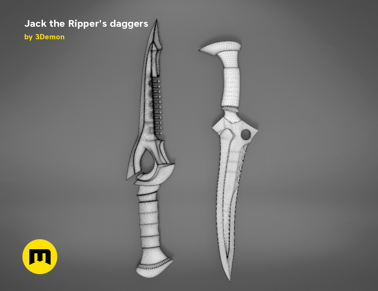 🗡️ JACK THE RIPPER DAGGERS・ 3D File for ・Cults