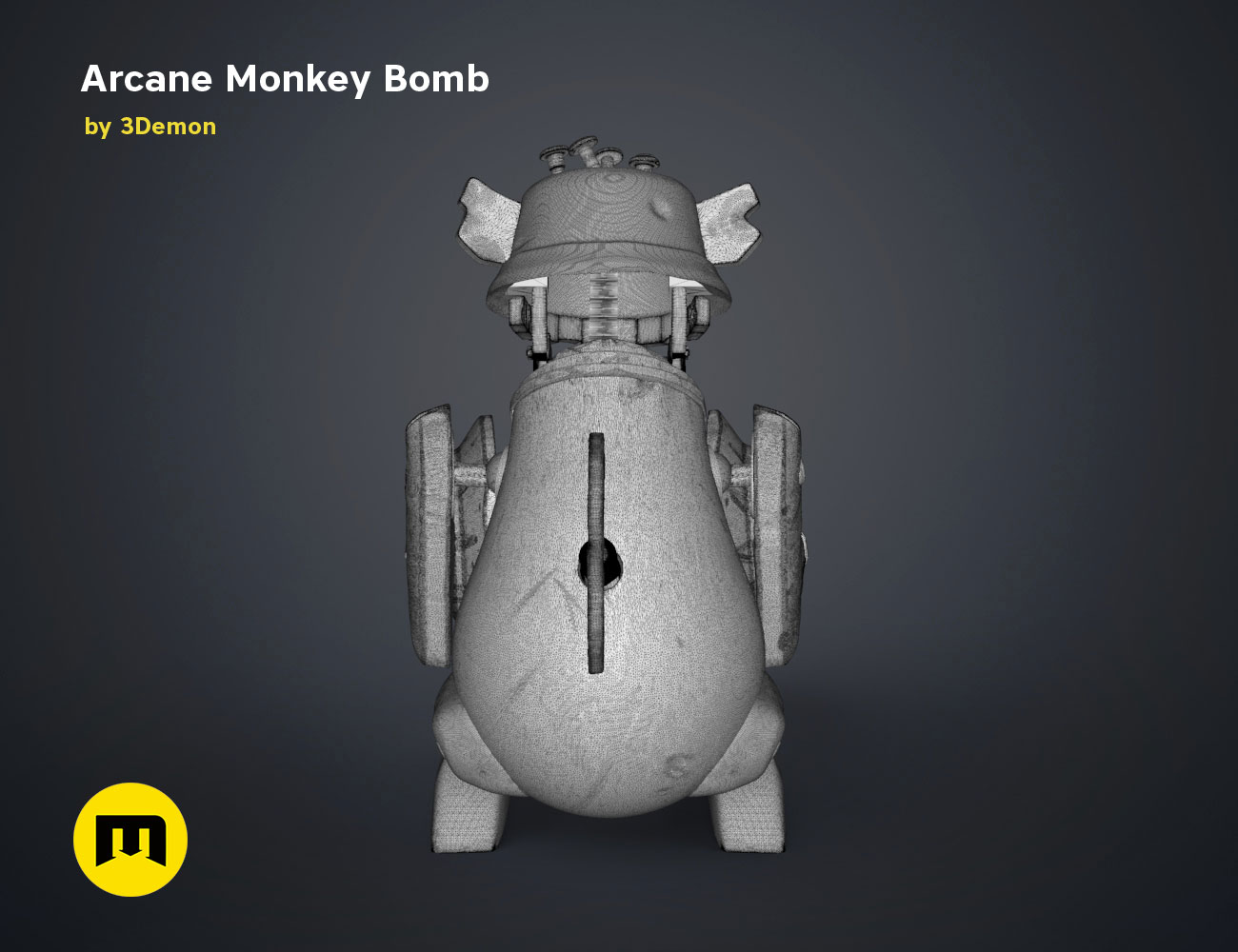 🐒 Arcane Monkey Bomb・ 3D File for ・Cults