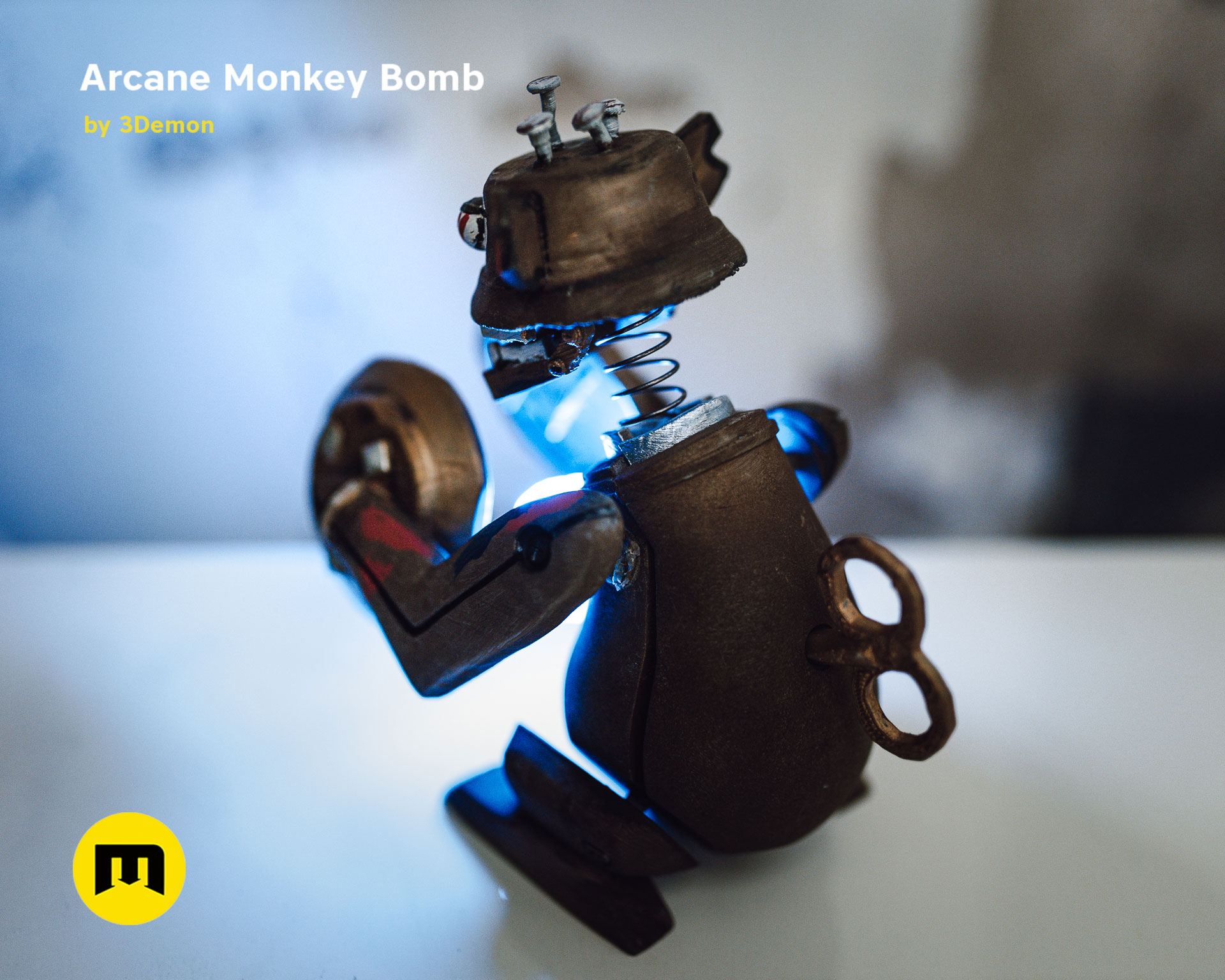 🐒 Arcane Monkey Bomb・ 3D File for ・Cults