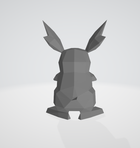STL file Raichu Low Poly Pokemon 🐉 (3MF)・Model to download and 3D print ...
