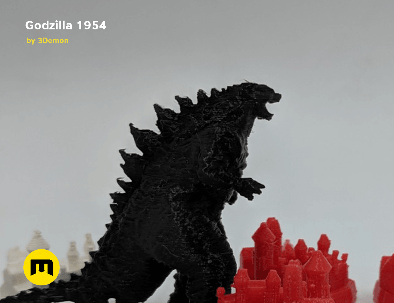 Free STL file Godzilla 1954 figure and bottle opener 🍾・Design to ...