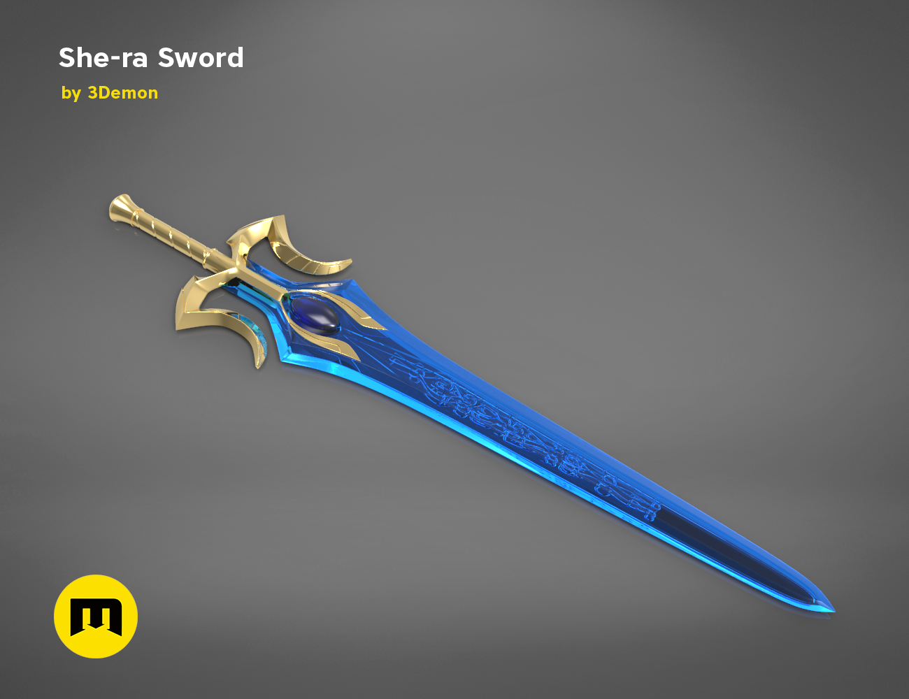 🗡️ She-Ra Sword of Protection・ 3D File for ・Cults
