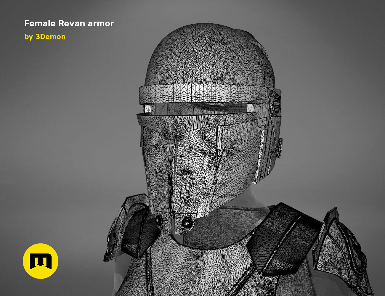 3D file Revan Female Armor ♀️ ・3D printer model to download・Cults