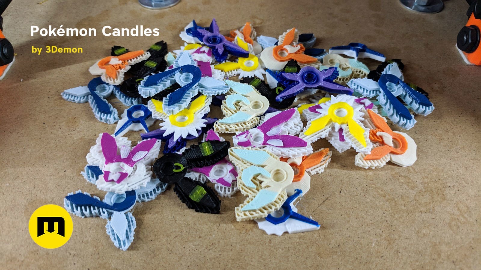 3D file Pokemon Birthday Candles Eeveelutions and Pikachu 🐉 ・3D ...