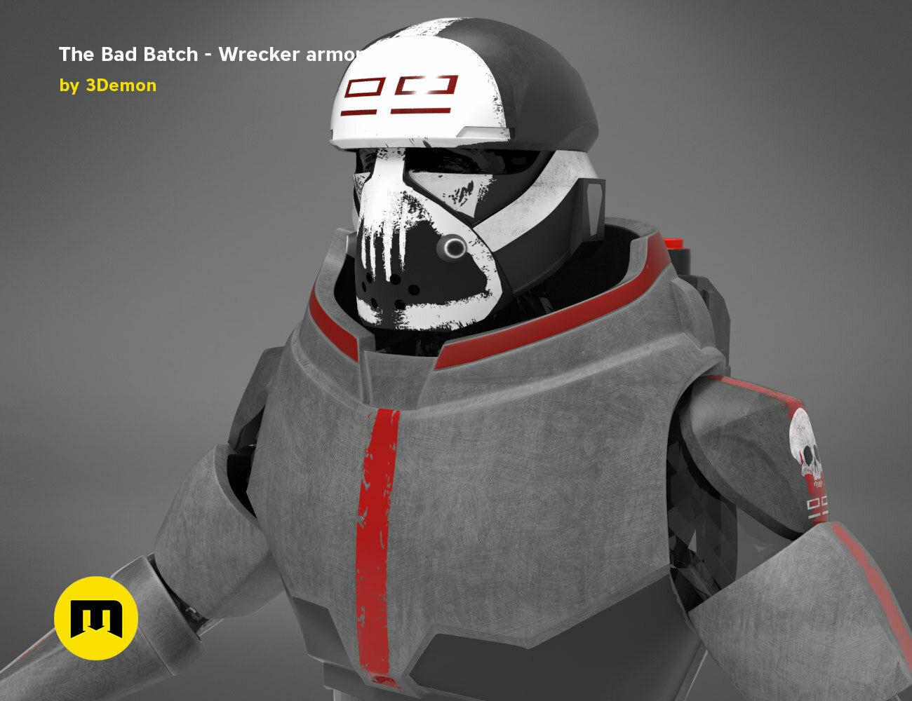 🎬 The Bad Batch Wrecker armor・ 3D File for ・Cults