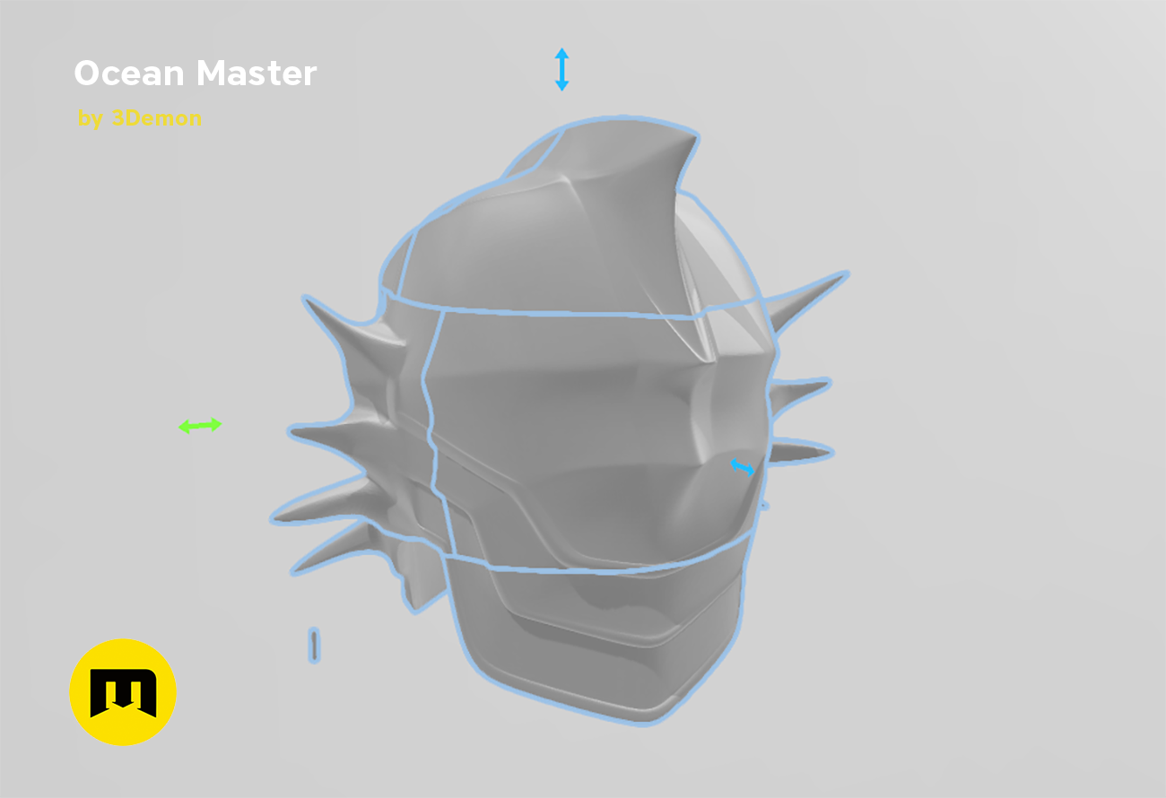 🌊 Ocean Master Helmet – Aquaman (King Orm)・ 3D File for ・Cults