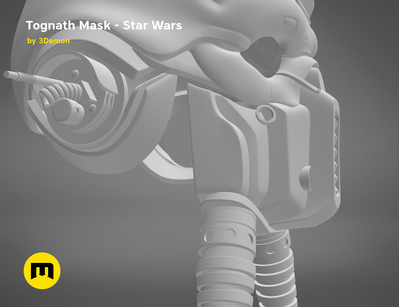 ⭐ Tognath Mask - Star Wars・ STL File for ・Cults