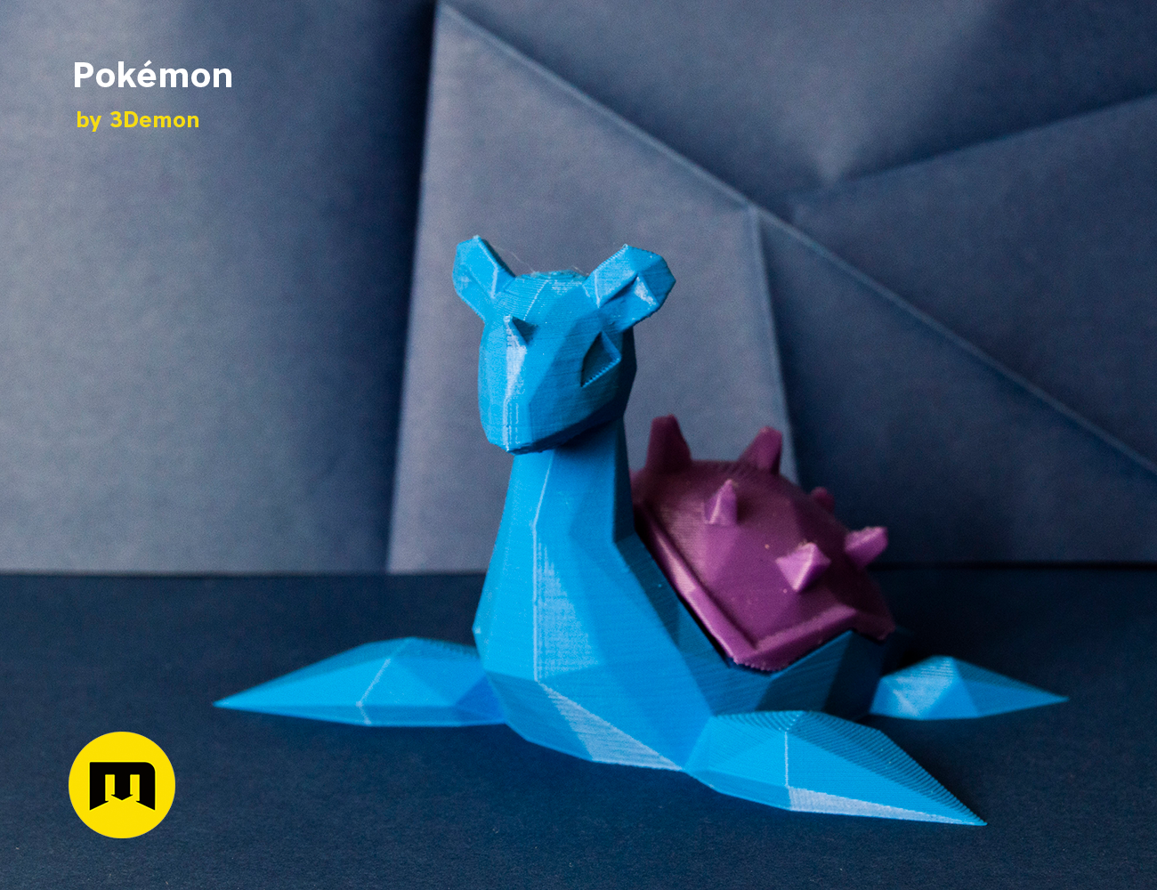 STL file Lapras Low Poly Pokemon 🐉 (3MF)・3D print design to download・Cults