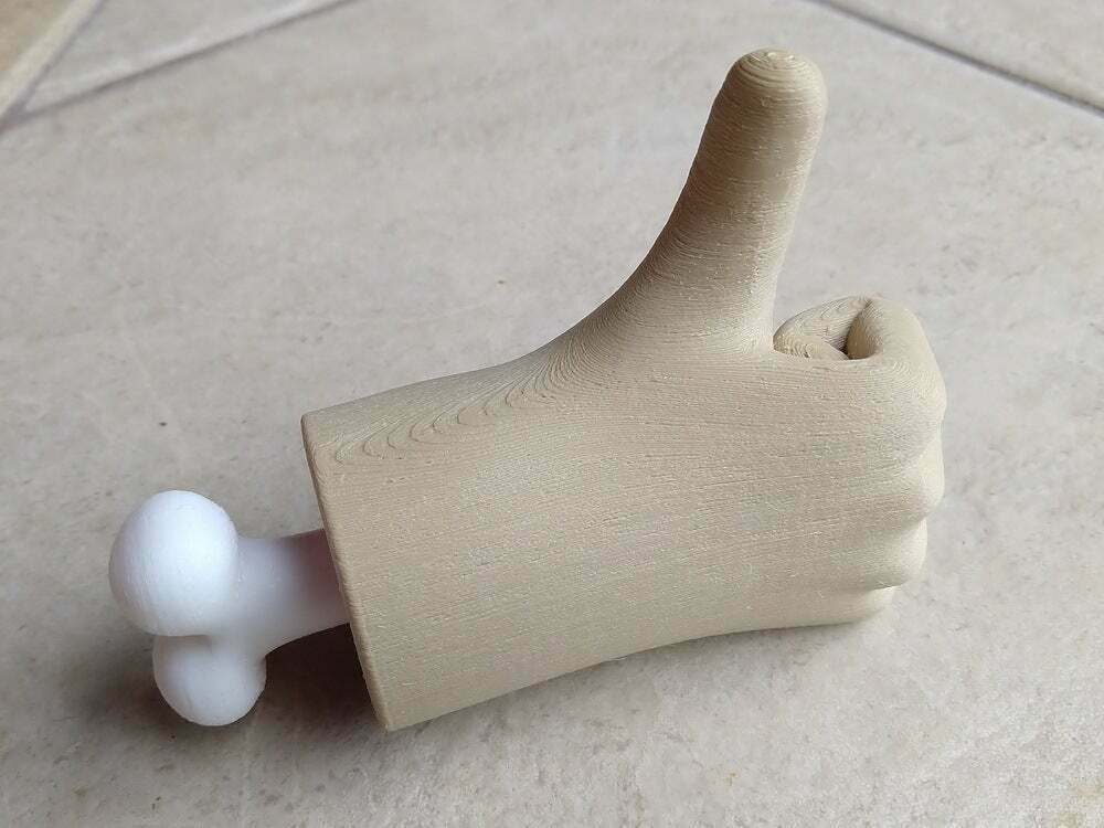 Fichier STL gratuit Cartoon Hand Like - 3 parties ・Objet imprimable en ...