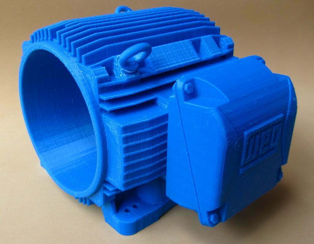 ⚡ WEG Electric Motor W22 1:5 model, frame 364/5T 60HP・Free STL File for ...