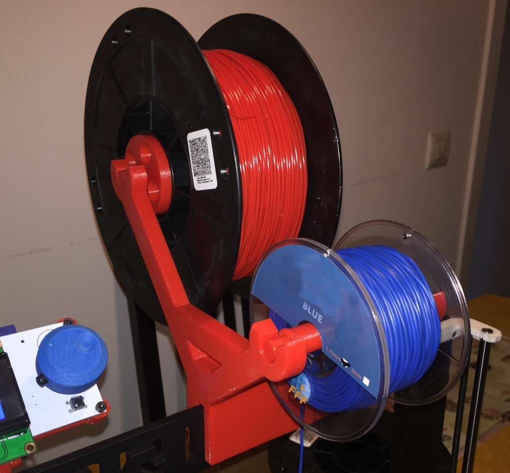 Fichier 3D gratuit Support de filament PLA / Filaflex. Changement ...