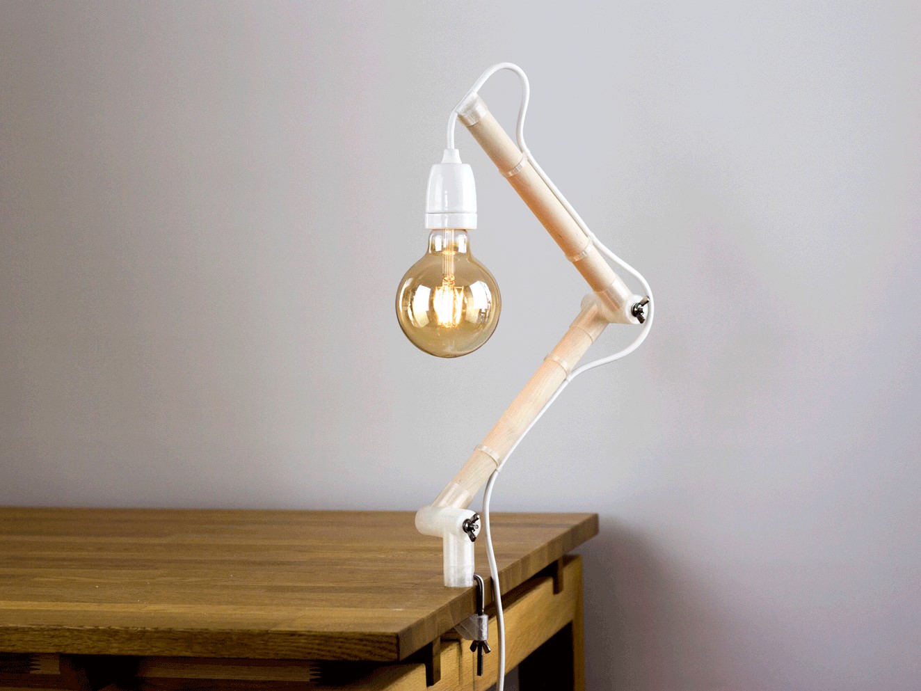 Free STL file Wooden Table Lamp 🪵 ・Template to download and 3D print・Cults