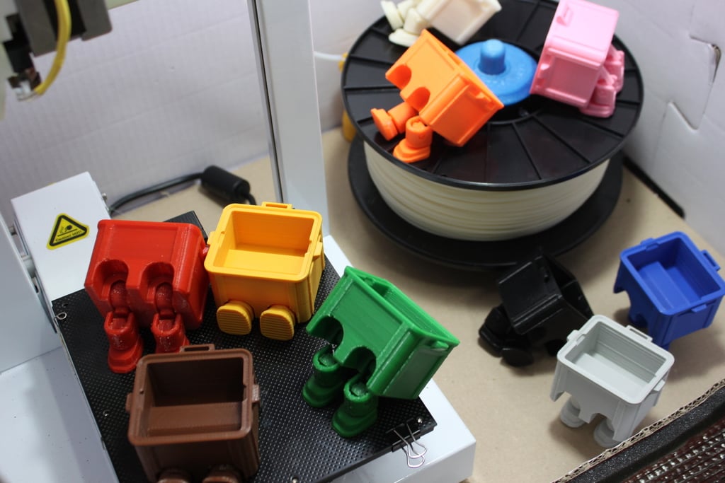 3D printed Print in Place - Stackable Box Toy・Cults