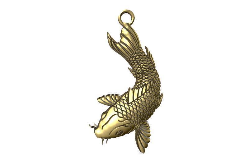 STL file Koi fish pendant 🐠 ・3D print object to download・Cults