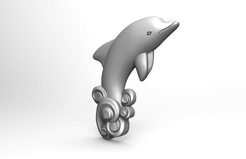 🐬 Dolphin pendant・ STL File for ・Cults