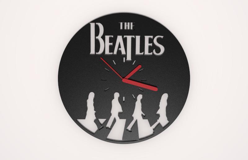 STL file The Beatles Wall clock 🕰️ ・3D printing model to download・Cults