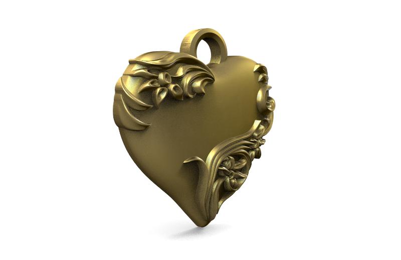 STL file Heart pendant 💜 ・3D printing design to download・Cults