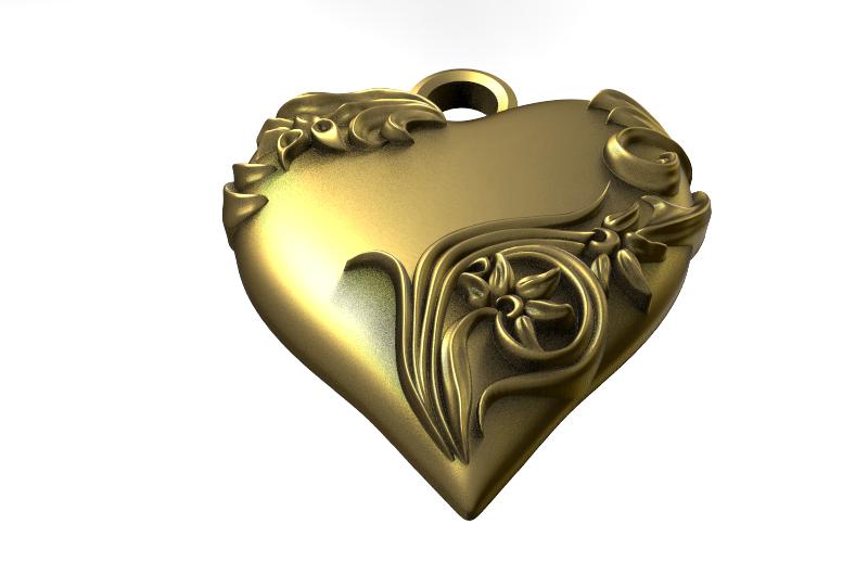 STL file Heart pendant 💜 ・3D printing design to download・Cults