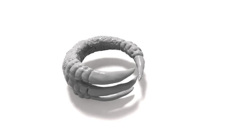 STL file Claw ring 💍 ・Model to download and 3D print・Cults