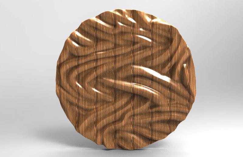 STL file Wave panel deco CNC 🌊 ・3D printable model to download・Cults